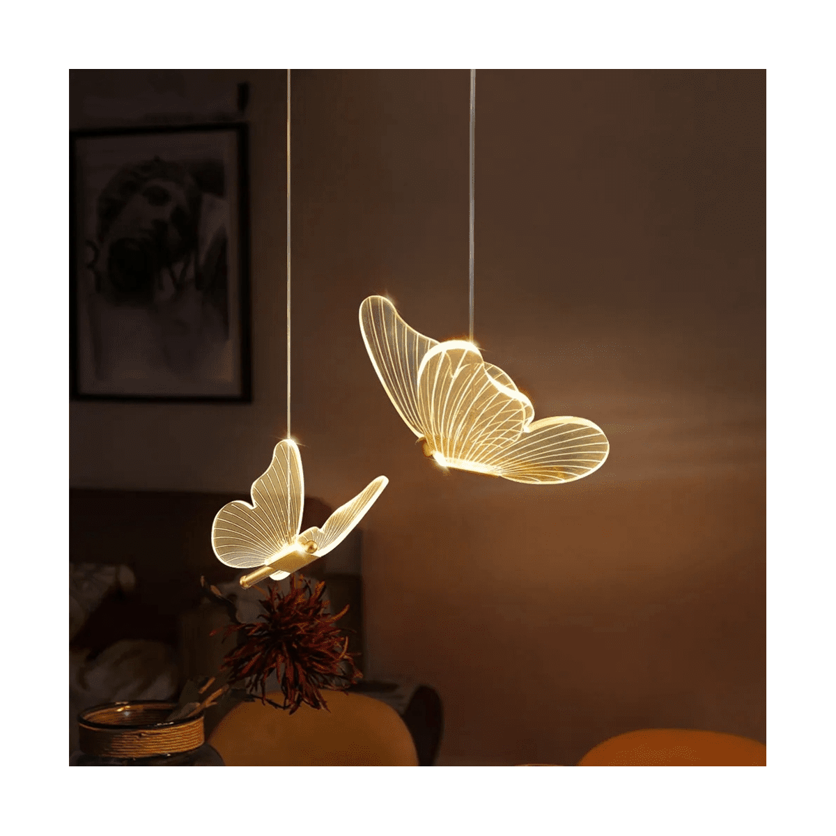 Click here for Unbranded Butterfly Led Pendant Lights Nordic Gold... prices