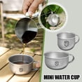 Titanium Alloy Mini Water Cup, 220ml, Anti-Scald Handle, Seamless ...