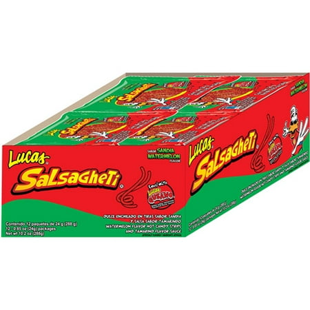 Lucas Watermelon Flavor Hot Candy Strips and Tamarind Flavor Sauce ...