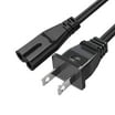 BICMICE Printer Power Cord Replacement Cable, 2 Prong AC Slot ...