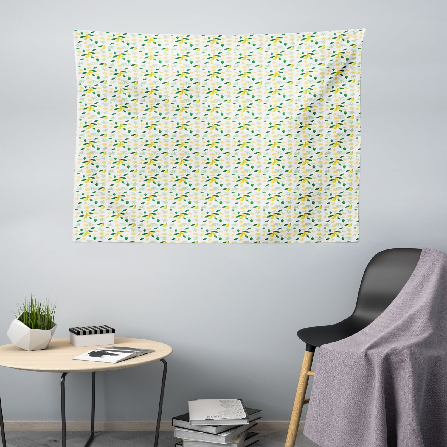 Lemon Tapestry, Summer Tree Branches Ripe Slices Freshness Juicy ...
