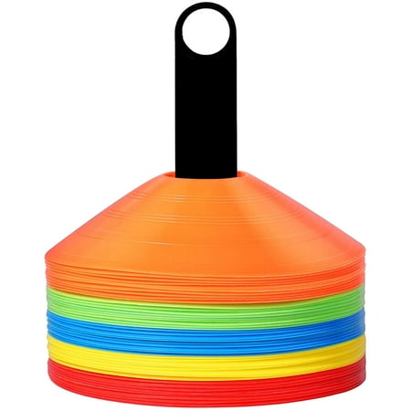 Marking Cones 50 Pieces Cones Set Marking Plates Sport Round Cones For ...