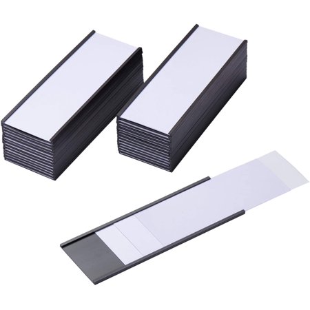 SUZH Magnetic Label Holders with Magnets Magnetic Data Card Holders ...