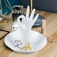 Clearance Under $10 White Palms Household Decoration Ceramic Three ...