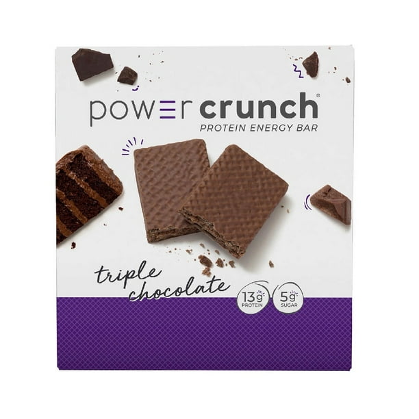 Power Crunch Protein Energy Bar, Triple Chocolate, 1.4 oz, 12 ct 1PK ...