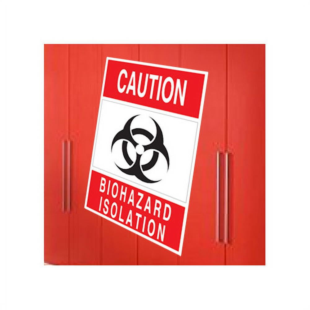 Wallhogs Biohazard Isolation Sign Wall Decal - Walmart.com