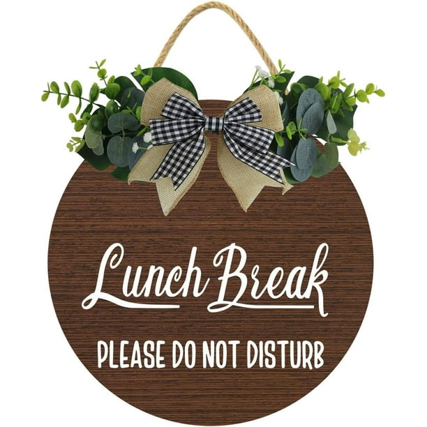 Eveokoki 11" Out To Lunch Signs For Office Door, Lunch Break Please Do ...