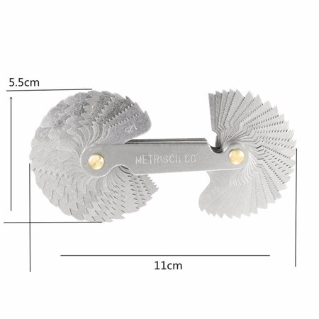 juguse 58 Blades 55-Degree Threads Metric 60-Degree Threads Measure ...