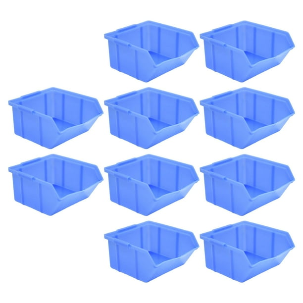 10 Pack Garage Storage Bins, Stackable Storage Bins, Component Storage ...