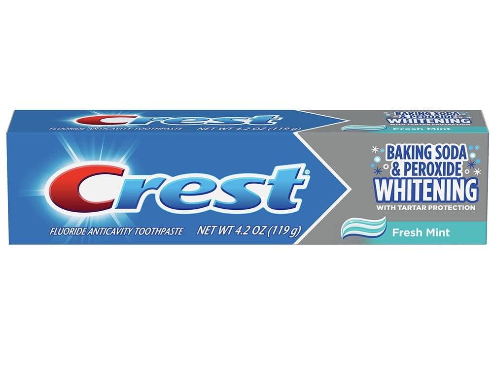 Crest Whitening Fluoride Anticavity Toothpaste Fresh Mint - 4.2 oz ...