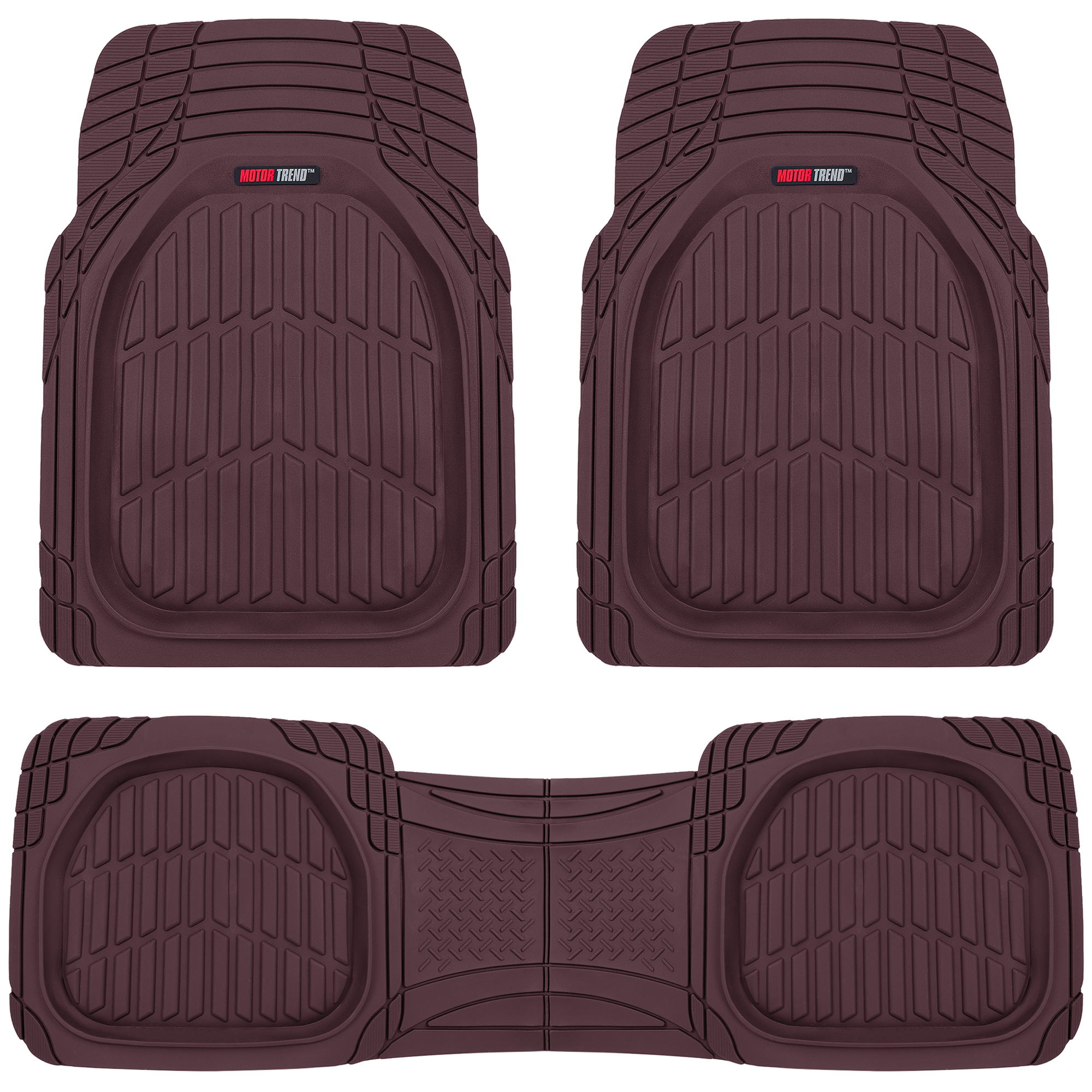 Motor Trend FlexTough Contour - Deep Dish Heavy Duty Rubber Car Floor ...