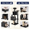 58 Inch Cat Tree for Indoor Cats, Tall Cat Tower Condo with Scratching ...
