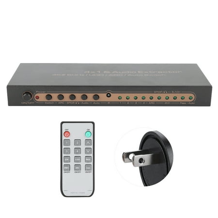 Oubit HDMI Audio Separator,HDR HDMI4*1 Audio Splitter Separator Audio ...