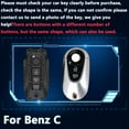 Premium Zinc Alloy Reinforced Smart Key Fob Shell for Mercedes-Benz ...