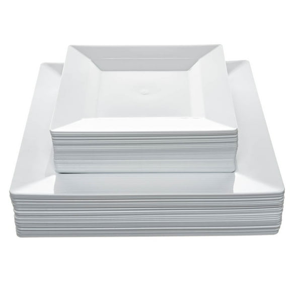 Square White Plates