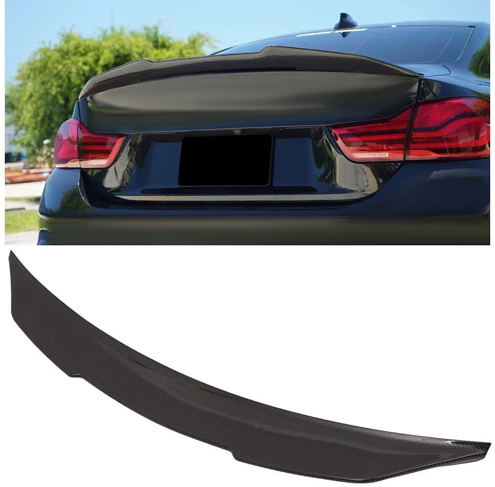 CCIYU Glossy Black Carbon Fiber Rear Spoiler Wing Accessories for 2019 ...