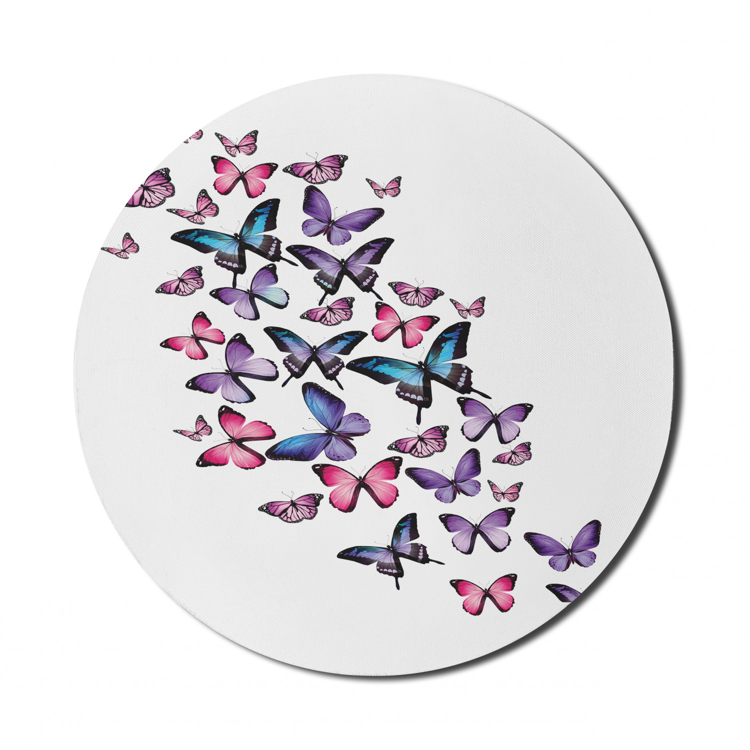 Butterflies Mouse Pad for Computers, Various Different Wings Feminine ...