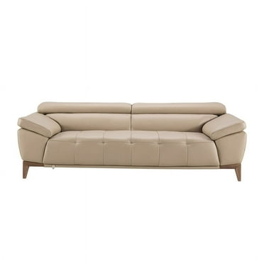 EK042 Tan Color With Italian Leather Sofa - Walmart.com