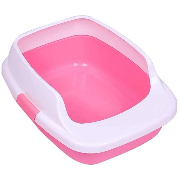 Cat Litter Boxes Pet Cats Litter & Housebreaking Semi-Closed Anti ...