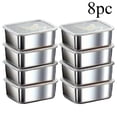 EASEPROSPER 5-Piece Stainless Steel Food Storage Containers Set ...