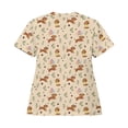 Binienty Scrub Top for Women with Dachshund Print, V Neck Medical ...