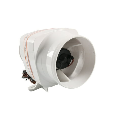 4-inch 12V In-Line Bilge Ventilator Cooler Generator Venting System ...