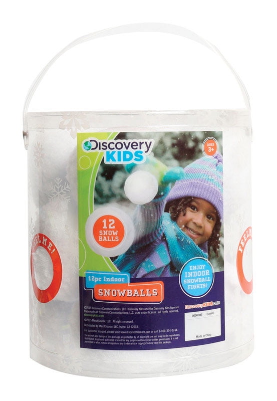 Discovery Kids 12 Piece Indoor Snowball Snow Ball Kit - Walmart.com