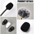 9 Pack Furry Microphone Cover Lavalier Lapel Microphone Kit Small ...