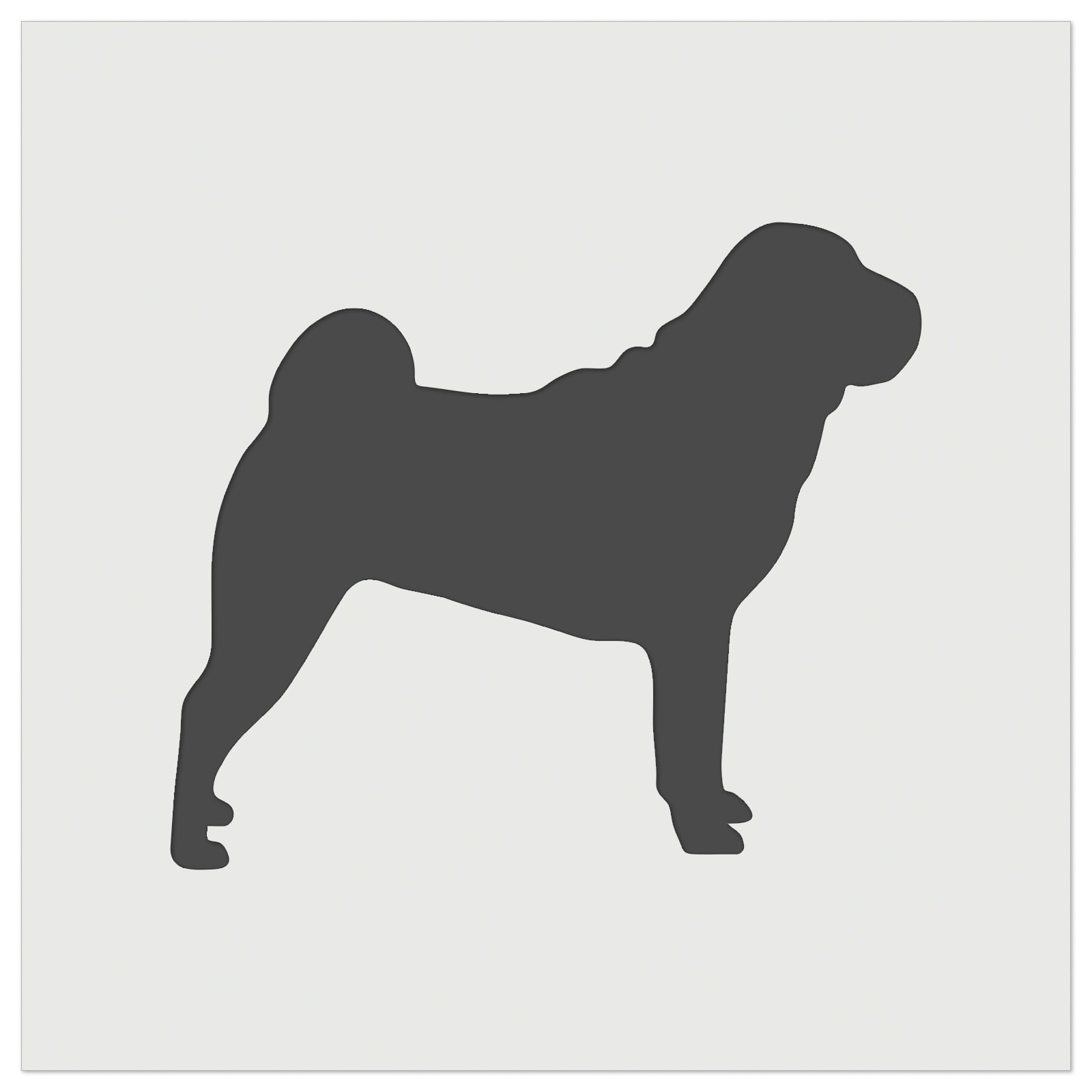 Shar-Pei Dog Solid DIY Cookie Wall Craft Stencil - 5.5 Inch - Walmart.com