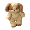 11.81 Inch Fluffy Brown Patch Floppy Ear Puppy Stuffed Animal, Soft ...