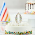 Great Value Multicolor Birthday Cake Candle with Number Zero, Polka Dot ...