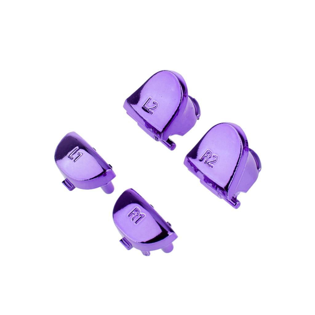 Chrome Plated Full Buttons Touchpad Mod Set Replacement For PS4 ...