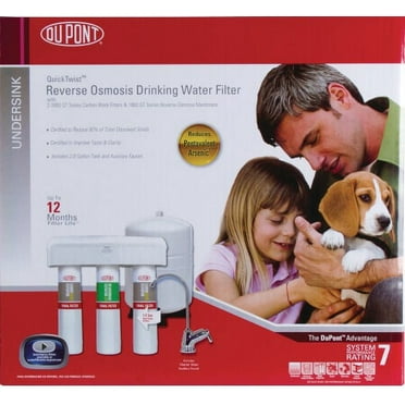 DuPont QuickTwist 1 Stage Drinking Water Filtration System; Undersink ...