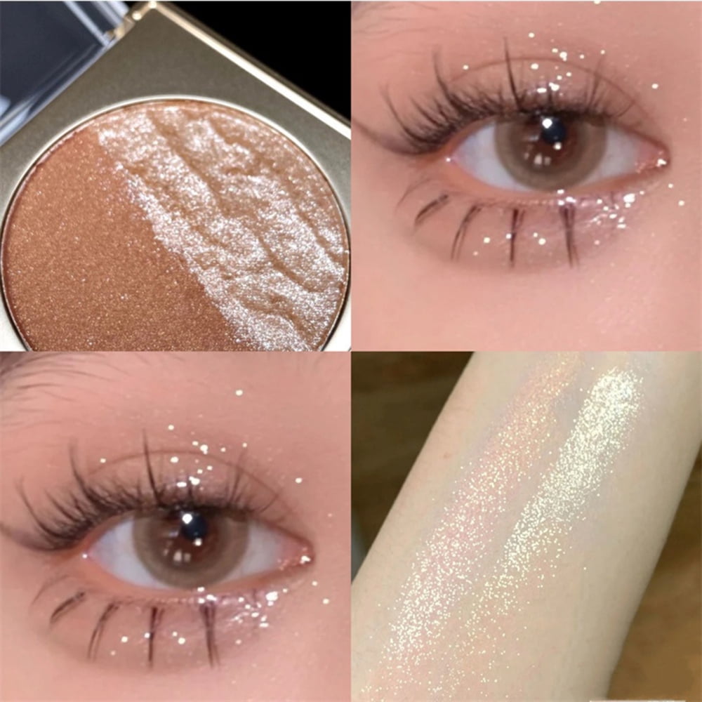 3 in 1 Highlighter Makeup Powder Two Colors Blush Contour Palette for ...