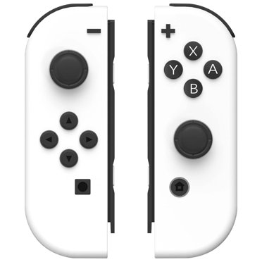 QQV Wireless Nintendo Joy-Con Controller for Switch/Switch OLED, One-Piece Joypad with Turbo ...