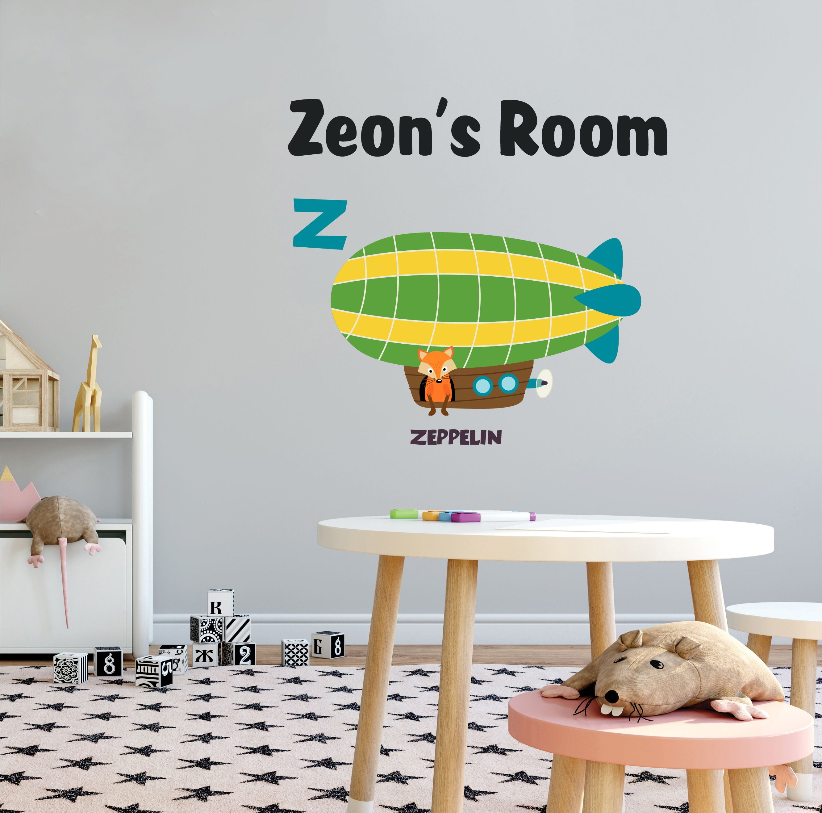 ALPHABET - Home Kids Bedroom Educational Art Letter Z Alphabet ...