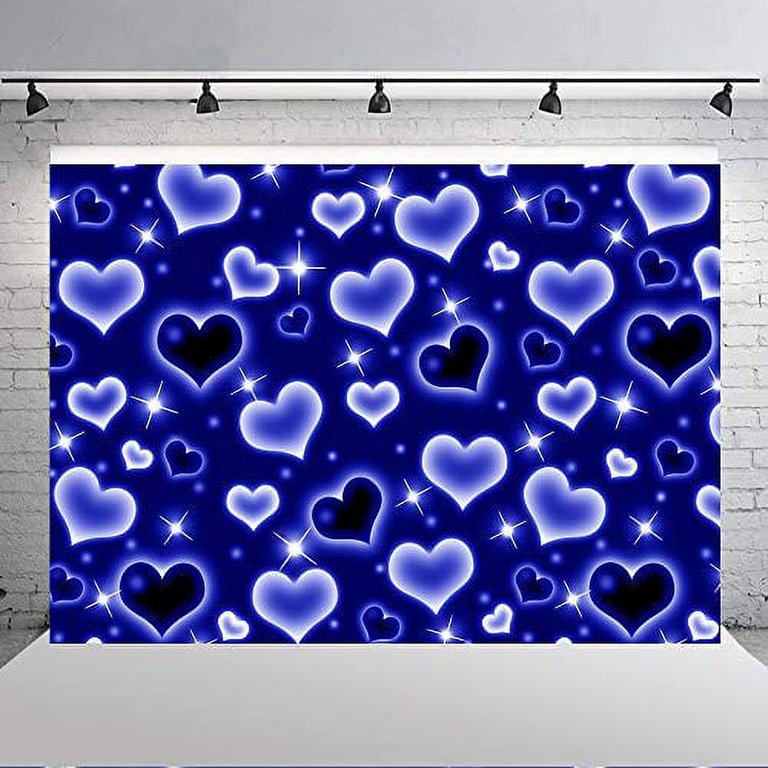 2000s Party Decorations Glitter Early 2000s Retro 90s Heart Backdrop ...