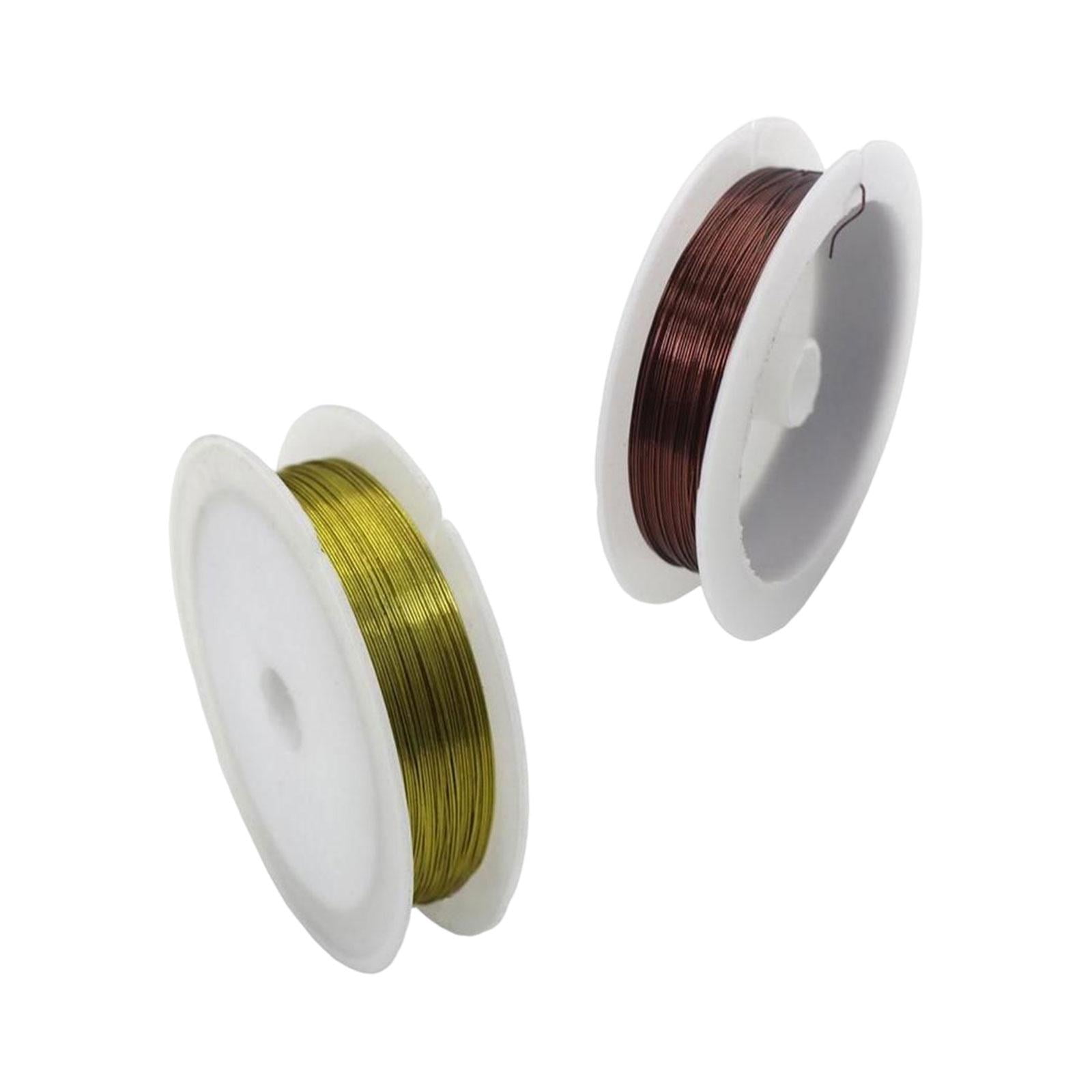 2 Rolls 2 Colors Tarnish Resistant Iron Crafting Wire for Jewelry ...