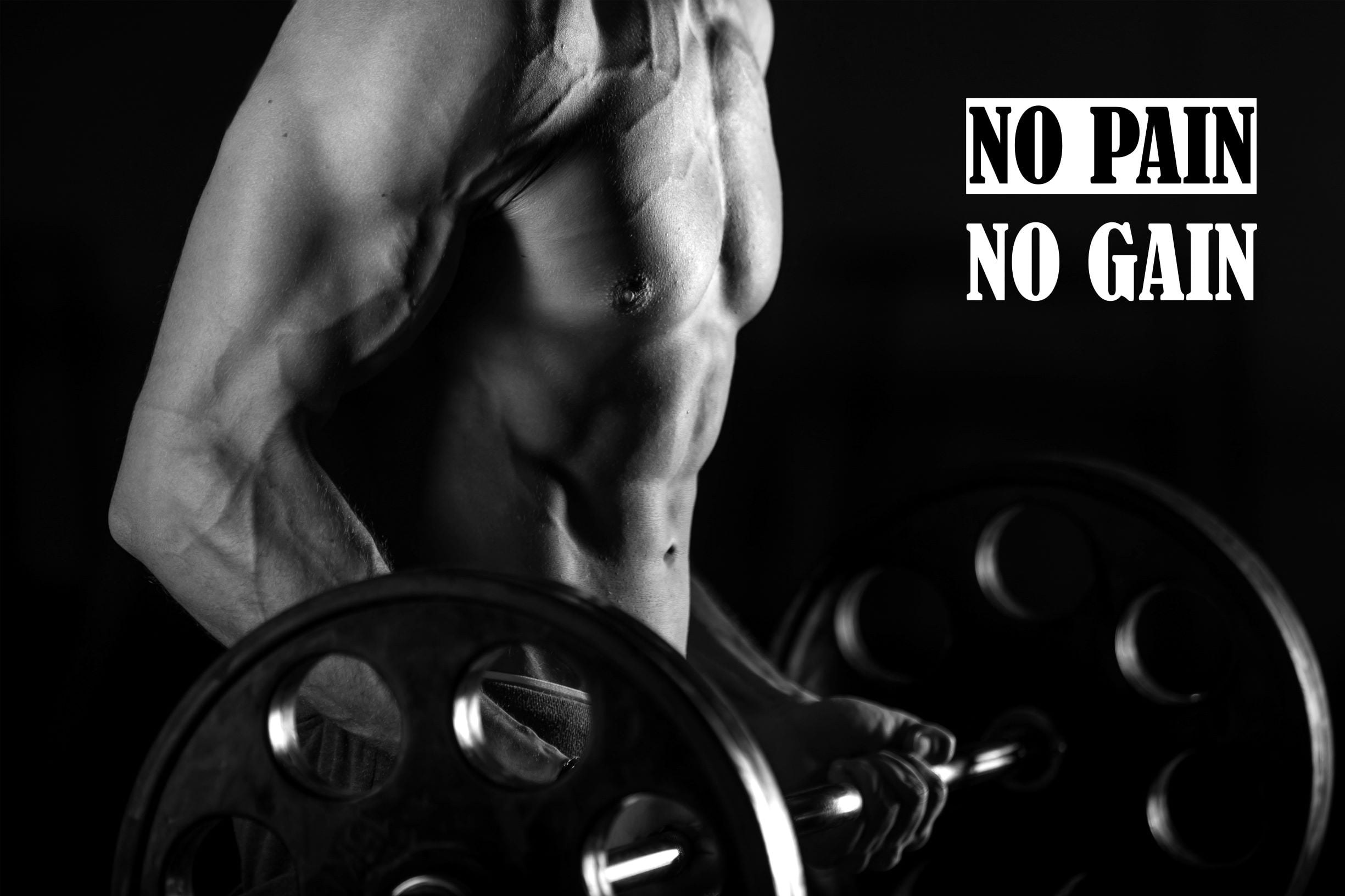 EzPosterPrints Bodybuilding Men Girl Fitness Workout Quotes 