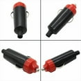 12V/24V Male Car Cigarette Lighter Power Socket Plug Connector Adapter ...