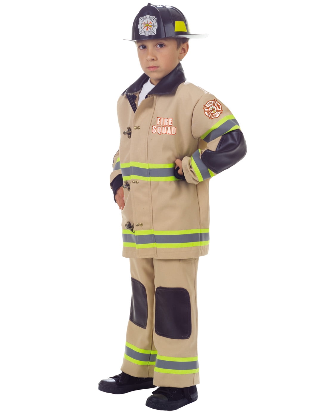 Fire Squad Firefighter Child Costume (Tan) - Walmart.com