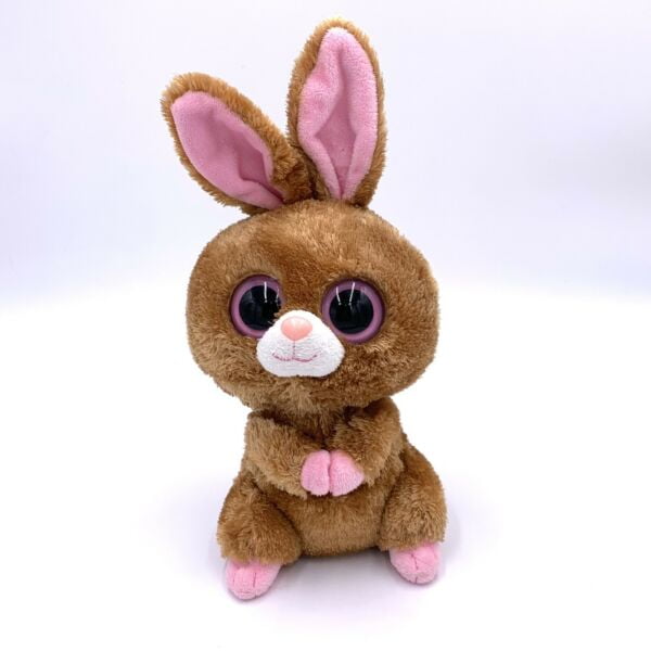 Ty Beanie Boos HOPSON the Brown Bunny Rabbit Plush (Solid Eyes) (NO TY ...