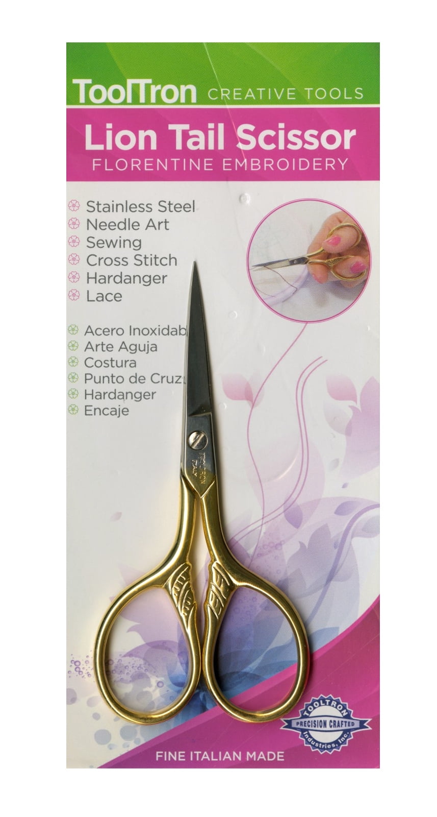 ToolTron Lions Tail Embroidery Scissor - Walmart.com