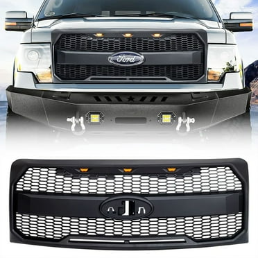 AMERICAN MODIFIED Armor Grille w/Off Road Lights for 2009-2014 Ford ...