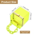 Uxcell Women Clear Purse Square Acrylic Purse Yellow Gold - Walmart.com