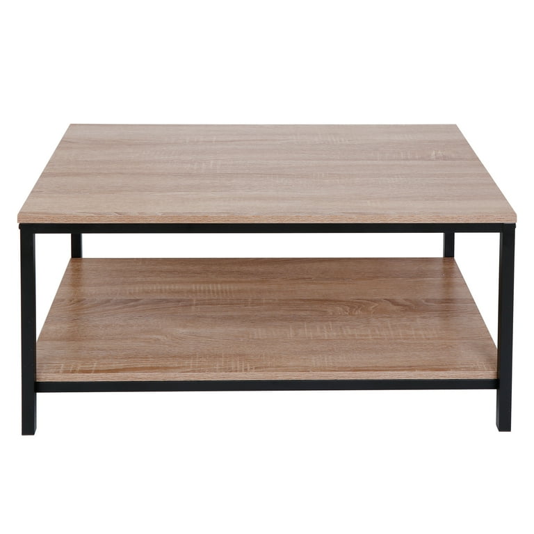 HomGarden Industrial Style Rectangle Wood Coffee Table with HomGarden Industrial Style Rectangle Wood Coffee Table with