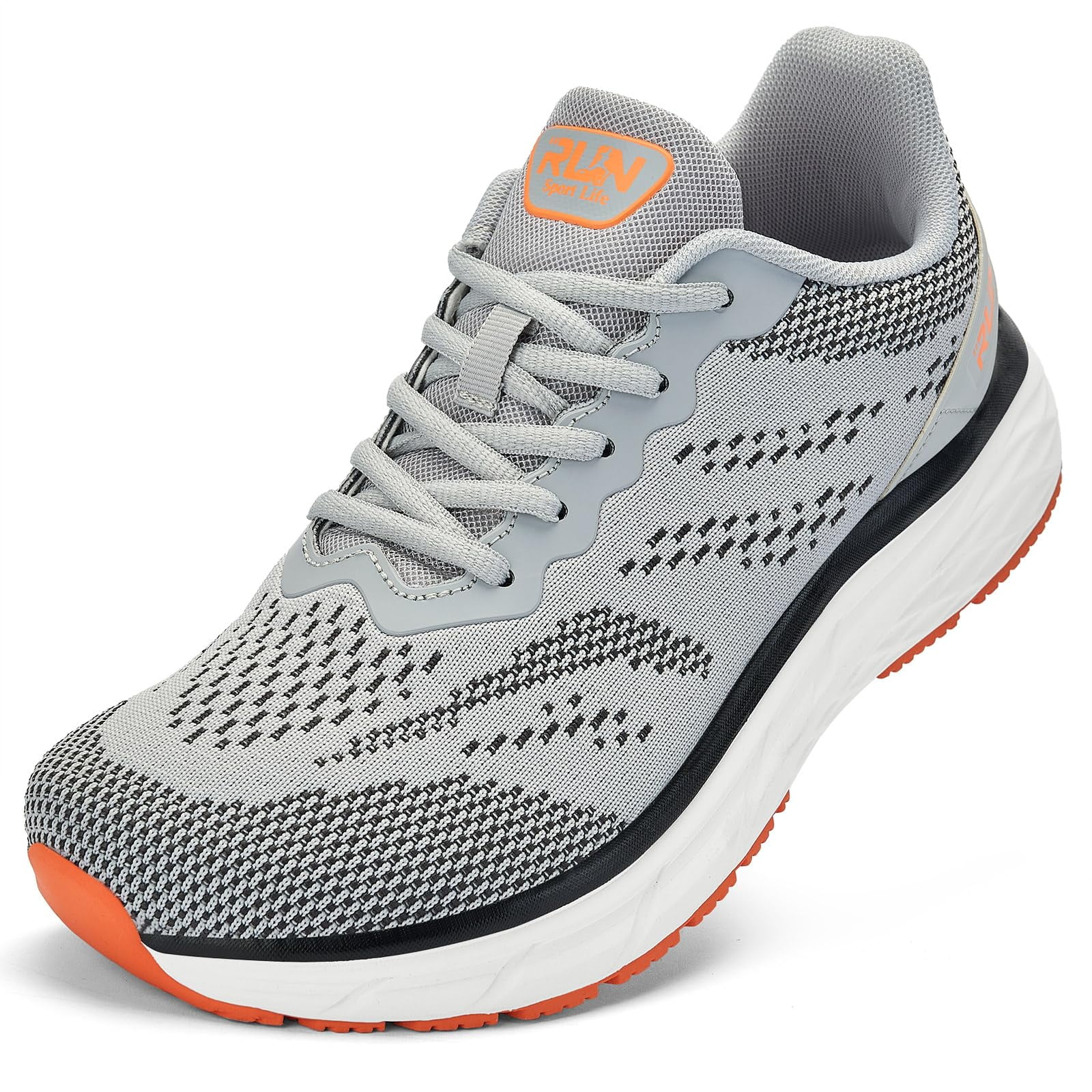 Zapatillas Slow Man Slow Man para hombre, ancho Road Running, gris 8 ...