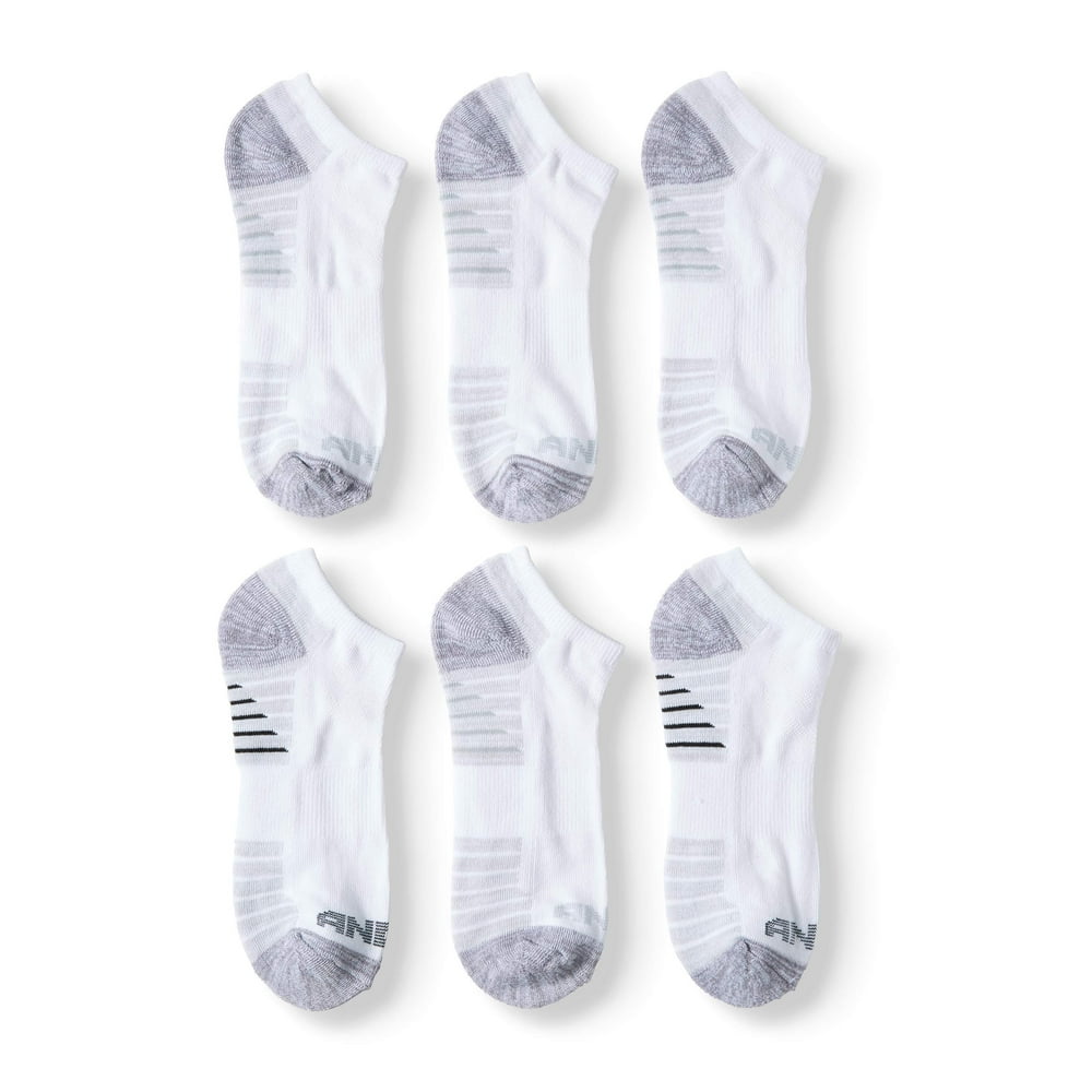 AND1 - Men‘s Pro Platinum Low Cut Socks, 6 Pack - Walmart.com - Walmart.com