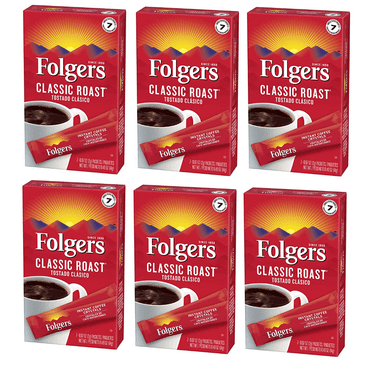 Folgers Classic Roast Instant Coffee, Single Serve Packets - Walmart.com