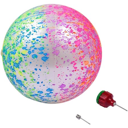 Swimming Pool Ball,9 Inch Colorful Rainbow Inflatable Water Pool Ball ...